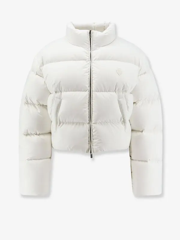 Gucci Crop Fit Down Jacket With Crest - Multicolor