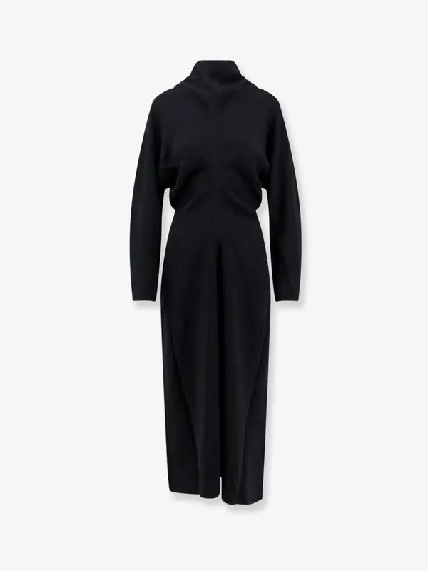 TOTEME Viscose Dress With Scarf - Black