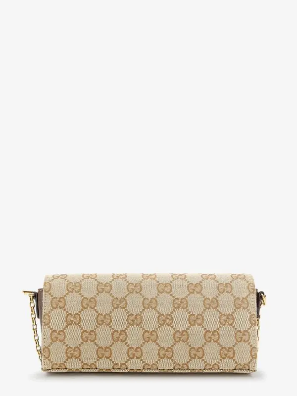 Gucci Wallet With Chain And Horse Clip - Multicolor