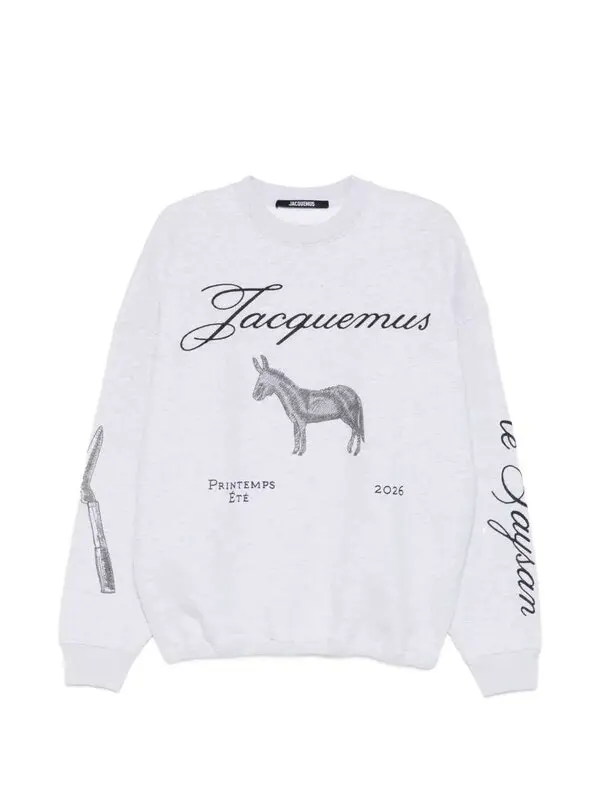 Jacquemus Jacquard Sweatshirt With Graphic Print