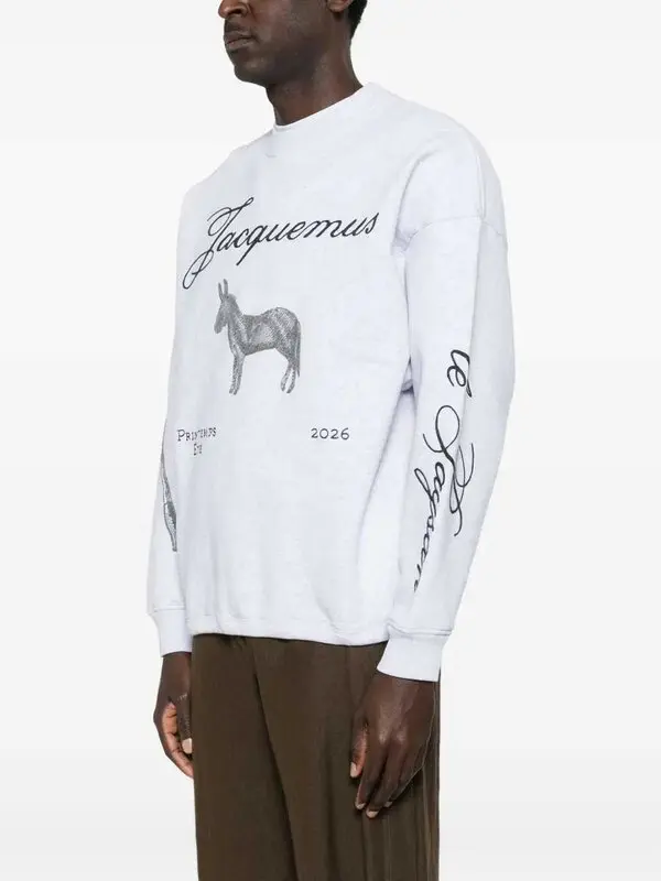 Jacquemus Jacquard Sweatshirt With Graphic Print