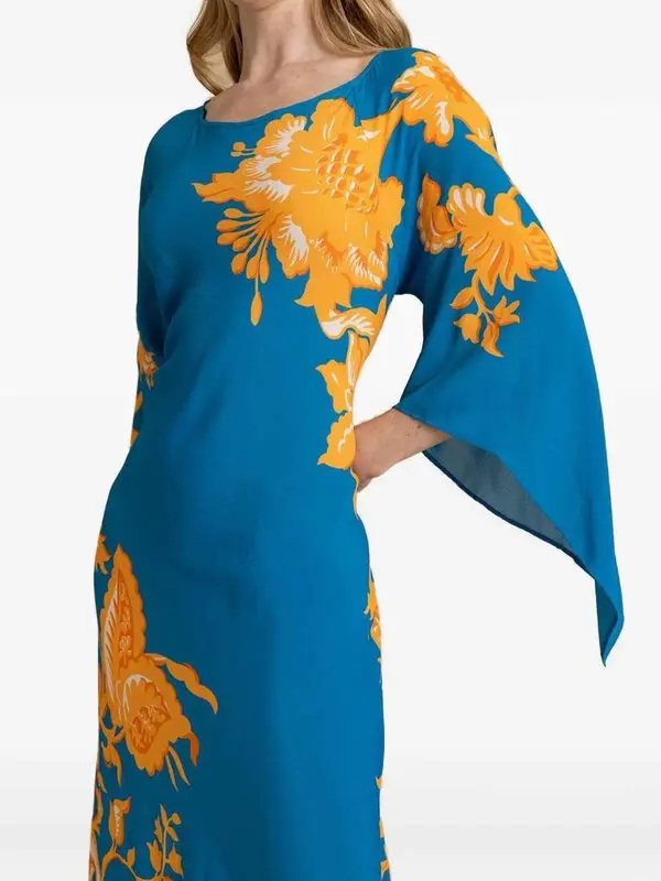 Etro Long Floral Print Dress