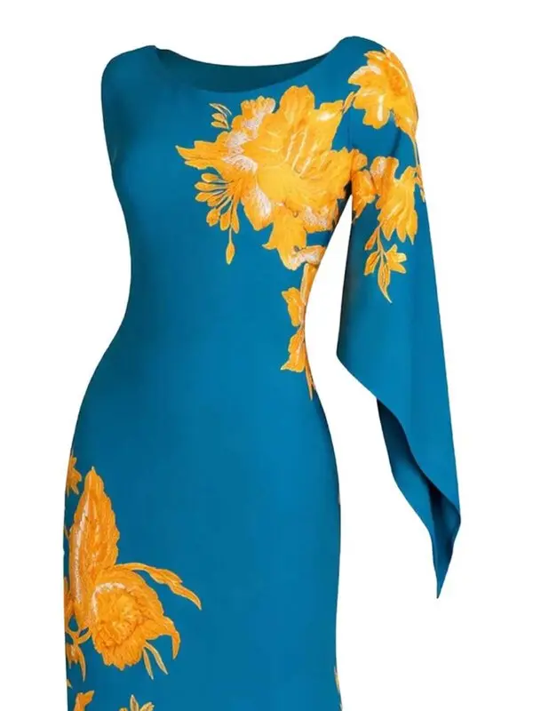 Etro Long Floral Print Dress