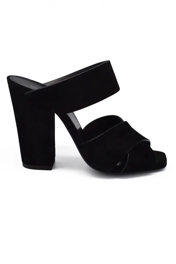 Saint Laurent Strap Sandals - Black