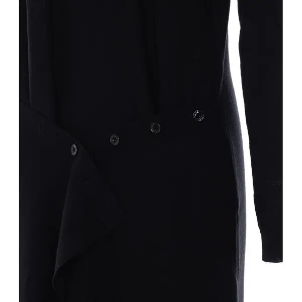 LEMAIRE Buttoned Dress In Merino Wool Blend