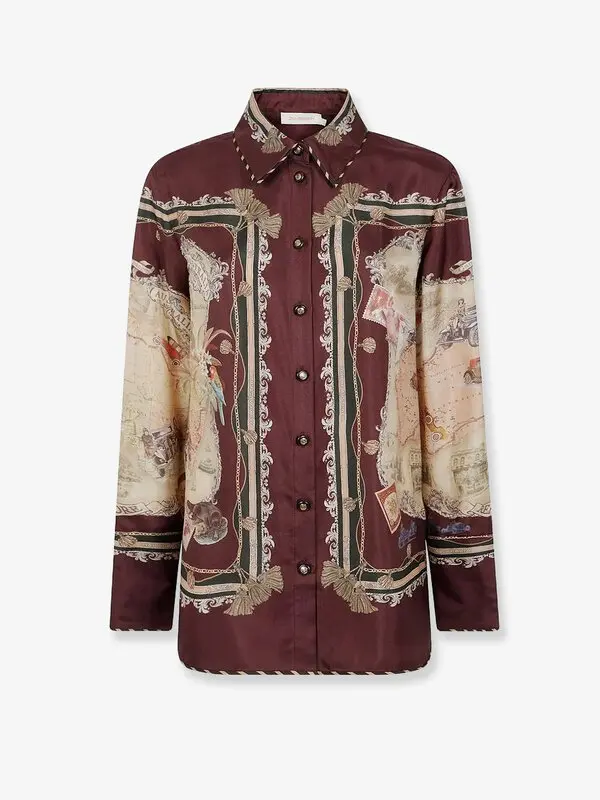 Zimmermann Valiant Silk Twill Shirt