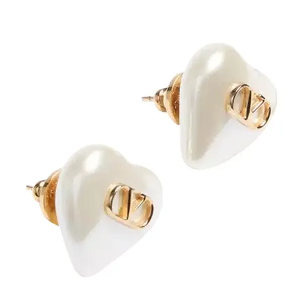 Valentino Garavani Vlogo Signature Pearl Earrings - White