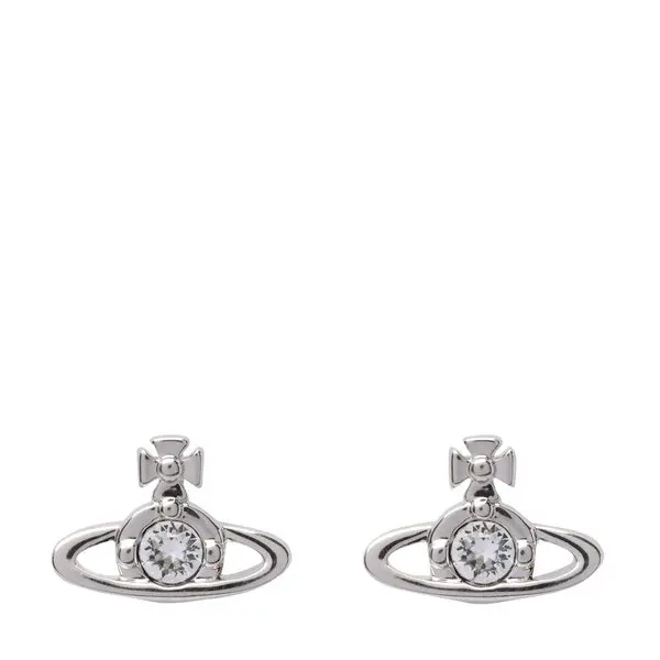 VIVIENNE WESTWOOD Nano Solitaire Earrings - Silver