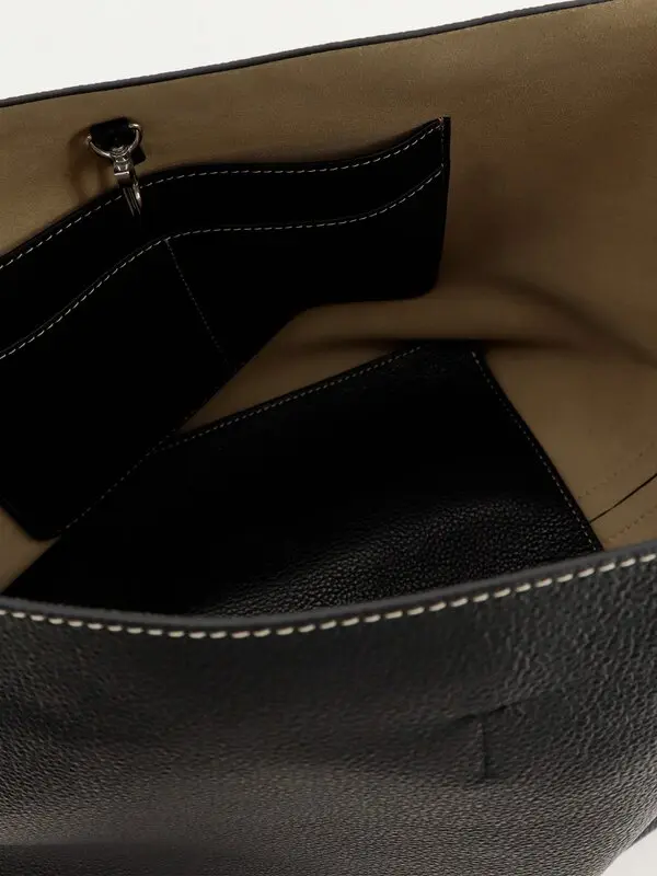 TOTEME Medium Belted Hammered Leather Shouder Bag