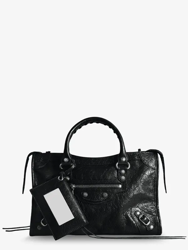 Balenciaga Le City Bag S Leather Shoulder Bag - Black