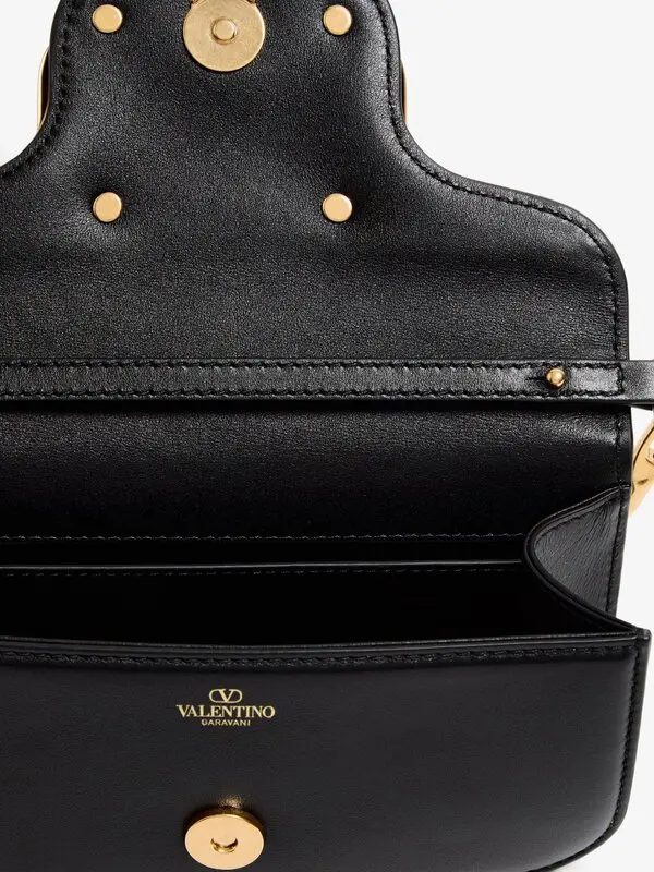Valentino Garavani Locã² Leather Shoulder Bag