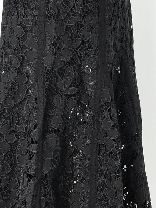 SELF-PORTRAIT Lace Midi Skirt