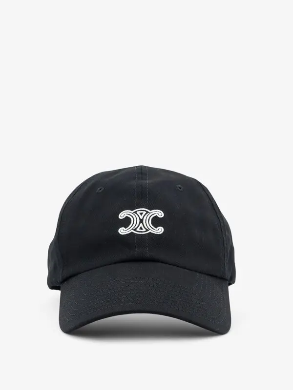 Celine Cotton Hat - Black