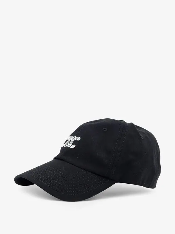 Celine Cotton Hat - Black