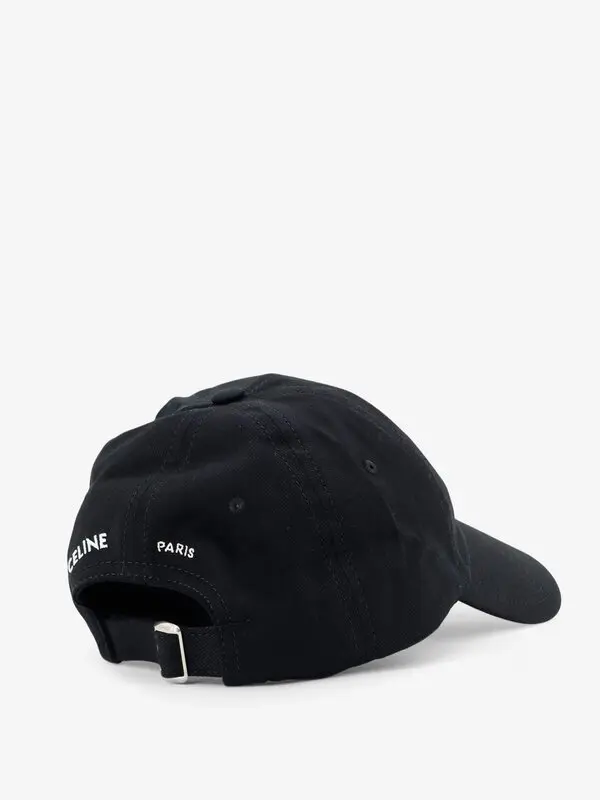Celine Cotton Hat - Black