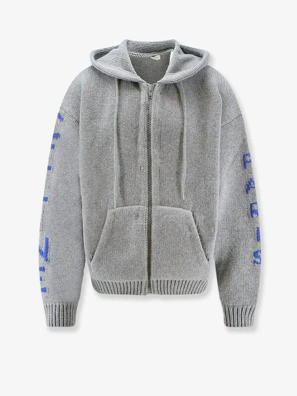 Celine Zip-up Virgin Wool Cardigan - Multicolor