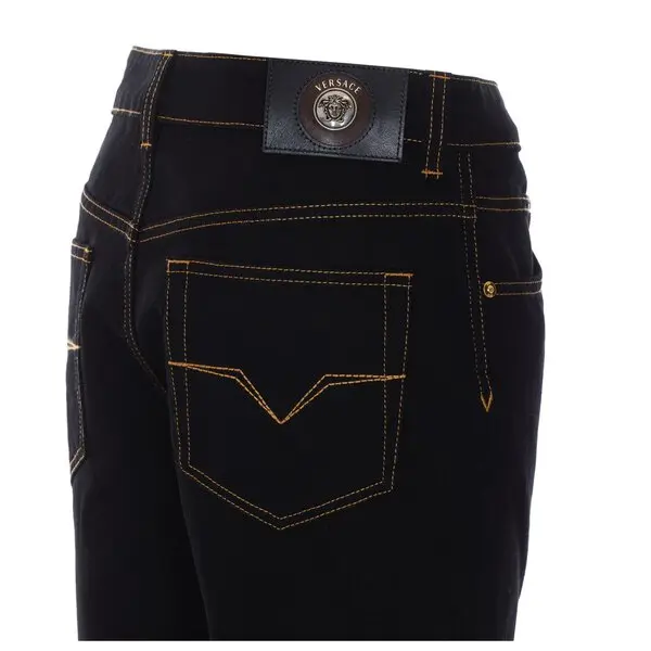 Versace Medusa Detail Jeans