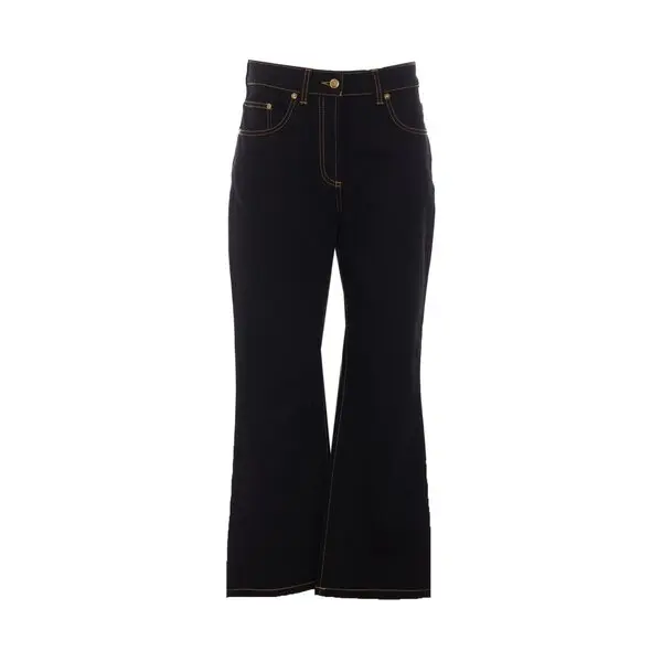 Versace Medusa Detail Jeans - Black
