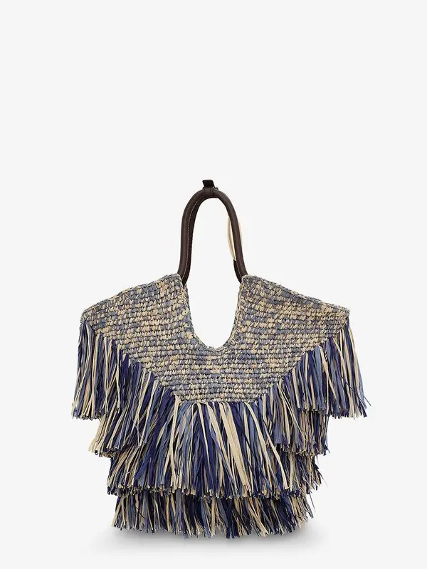 Zimmermann Goldentime Raffia Handbag