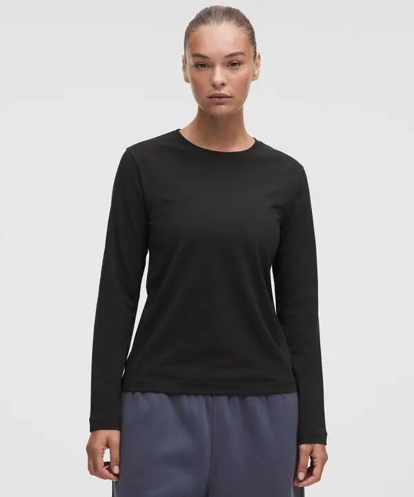 Lululemon The Classic Jersey Long-sleeve Tee - Black