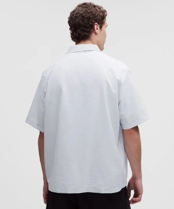 Lululemon Ultralight Wovenair Short-sleeve Collared Shirt - Starch Blue
