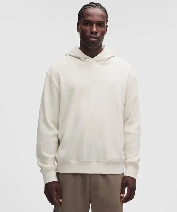 Lululemon Cotton-blend Relaxed-fit Waffle Knit Hoodie - Light Ivory