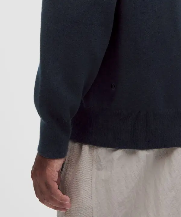 Lululemon Cotton-blend Knit Long-sleeve Crewneck - True Navy