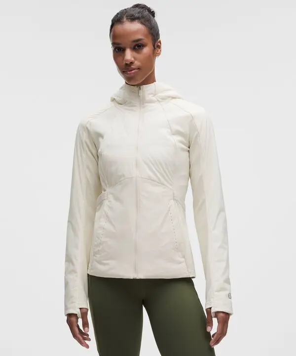 Lululemon Down For It All Running Jacket - Light Ivory