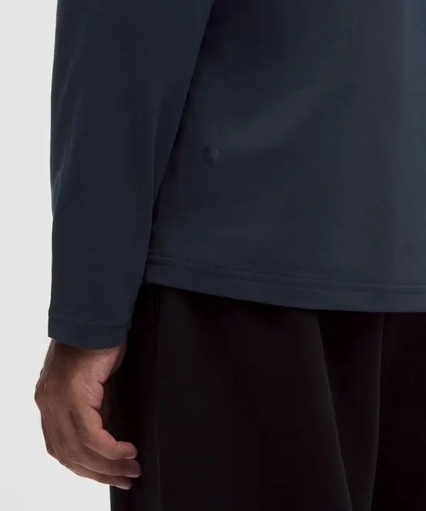 Lululemon Everyday Cotton-blend Classic Long-sleeve T-shirt - True Navy