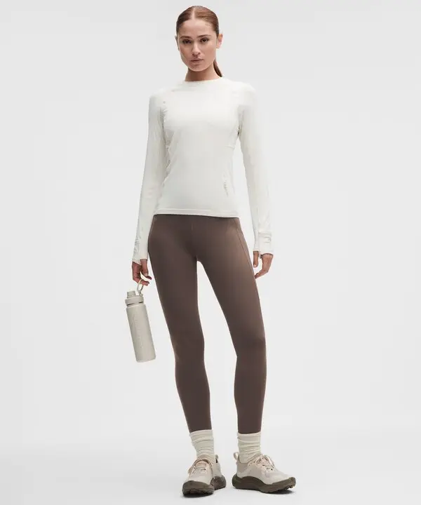 Lululemon Fast And Free 6-pocket Thermal Tight 28 - Pinecone