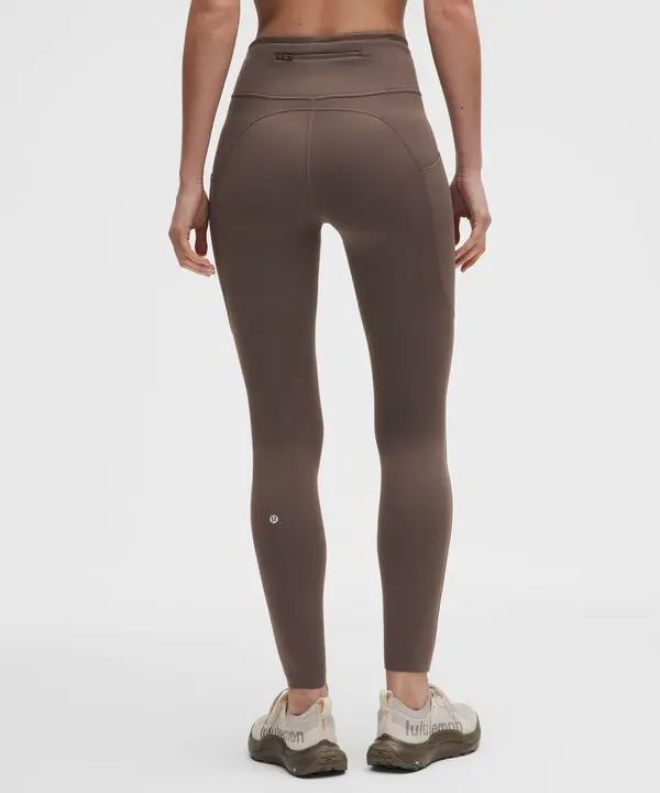 Lululemon Fast And Free 6-pocket Thermal Tight 28 - Pinecone