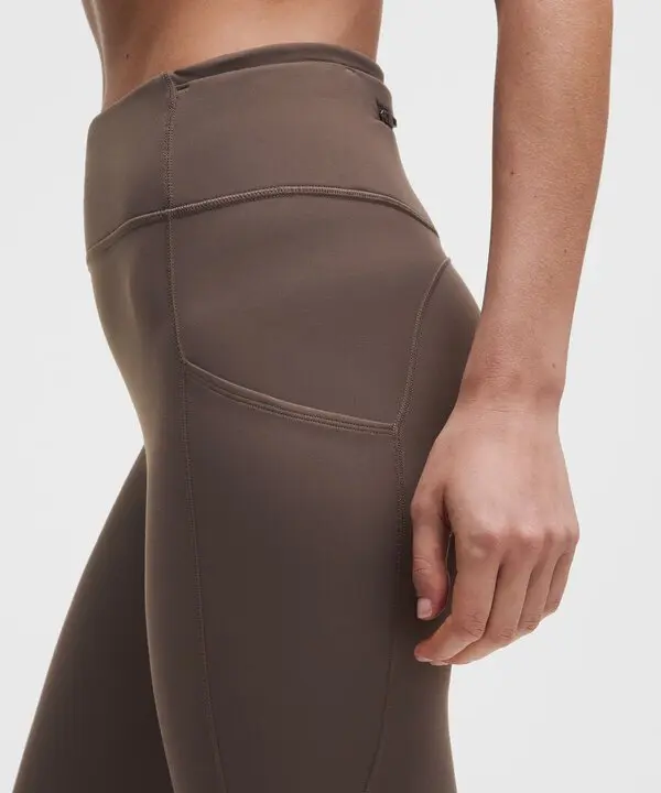 Lululemon Fast And Free 6-pocket Thermal Tight 28 - Pinecone