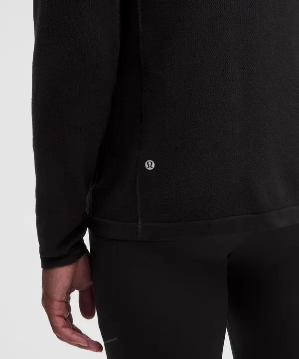 Lululemon Fast And Free Wool-blend Long-sleeve Shirt - Black