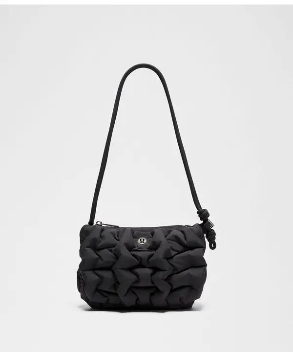 Lululemon Quilty Puff Small Crossbody Bag 2.4l - Black/silver