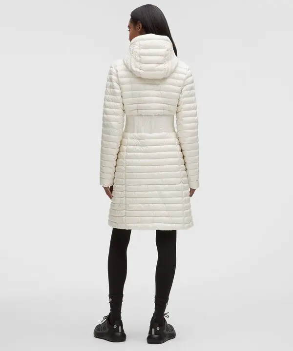 Lululemon Dna Down Long Jacket - Light Ivory