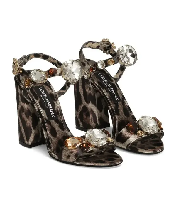 Dolce & Gabbana 105mm Gemstone-embellished Sandals