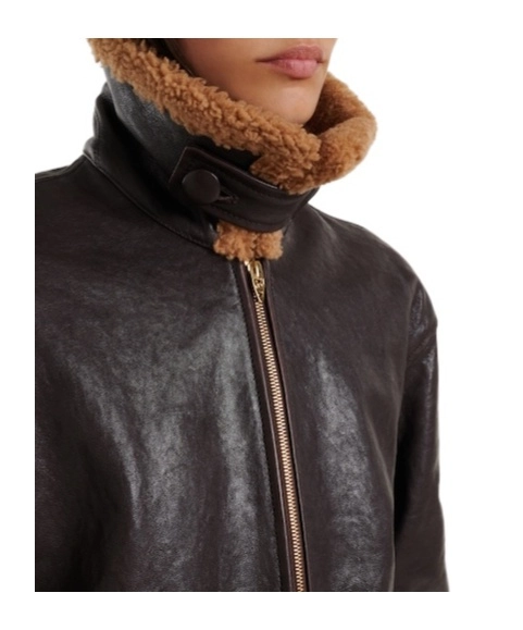 Valentino Garavani Trimmed Leather Bomber Jacket