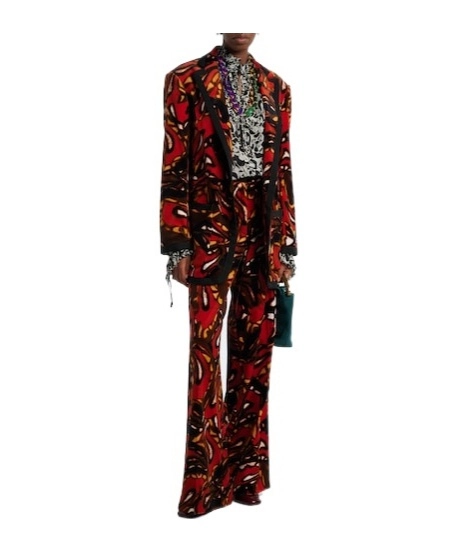 Dries Van Noten Printed Cotton-blend Blazer