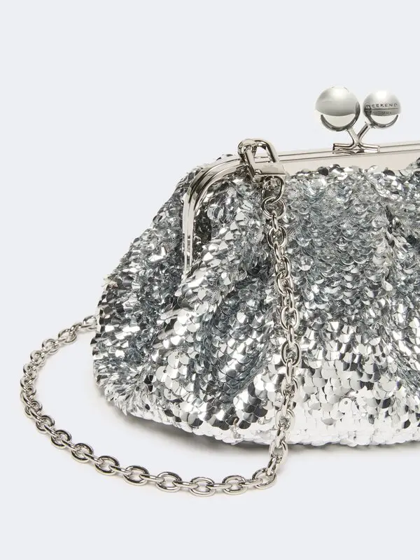Max Mara Targa Embellished Clutch Bag