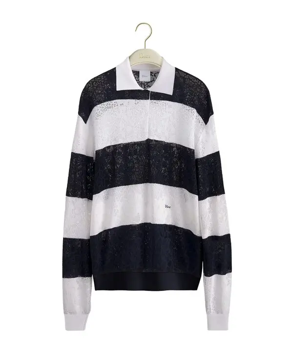 Dior Marinière Long-sleeved Polo Shirt