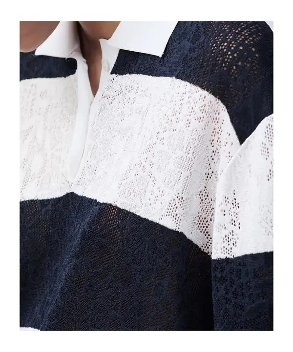 Dior Marinière Long-sleeved Polo Shirt