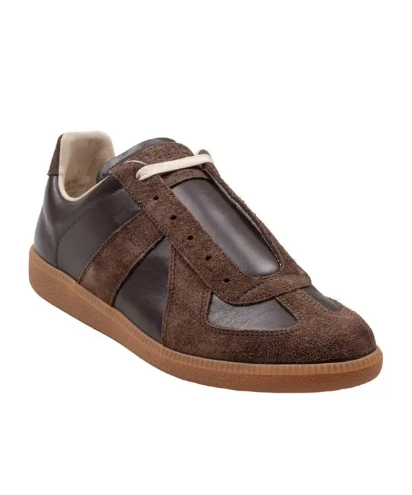 MAISON MARGIELA Replica Panelled Sneakers - Brown