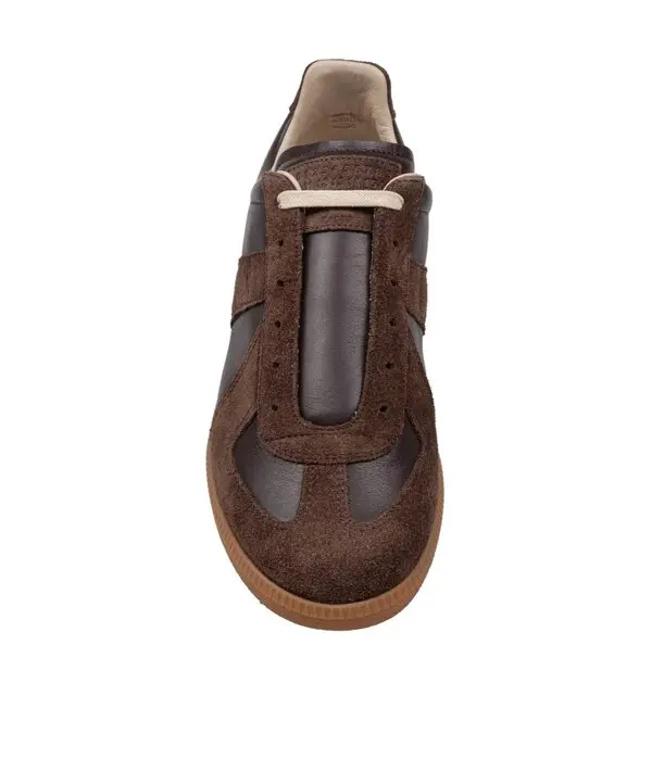 MAISON MARGIELA Replica Panelled Sneakers - Brown