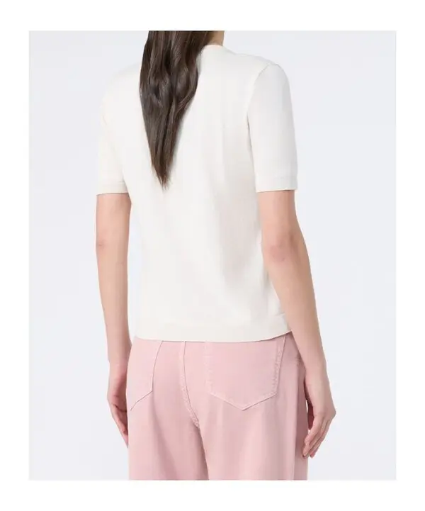 Max Mara Round-neck Short-sleeved Knitted Shirt