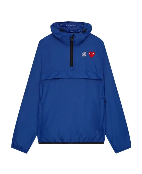 Play Comme Des Garcon Comme Des Garçons Play X K-way Half Zipped Jacket