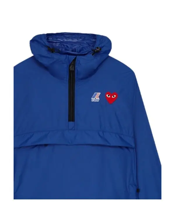 Play Comme Des Garcon Comme Des Garçons Play X K-way Half Zipped Jacket