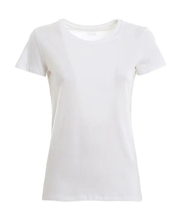 Majestic Filatures Round-neck Slim Fit T-shirt - White