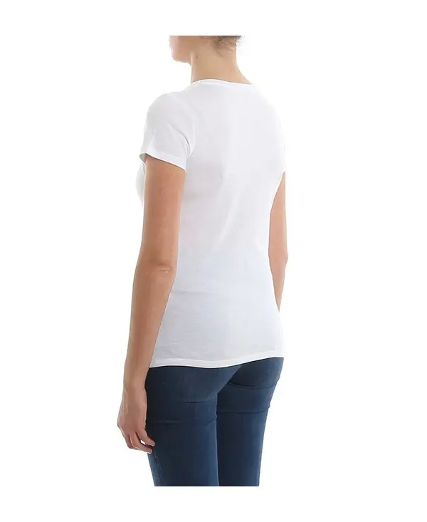 Majestic Filatures Round-neck Slim Fit T-shirt - White