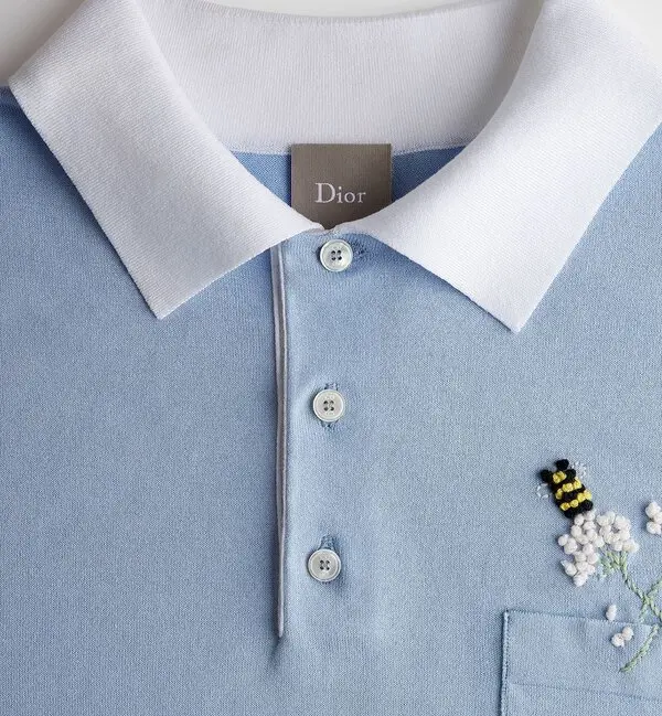 Dior Flower Bee Polo Shirt, Regular Fit
