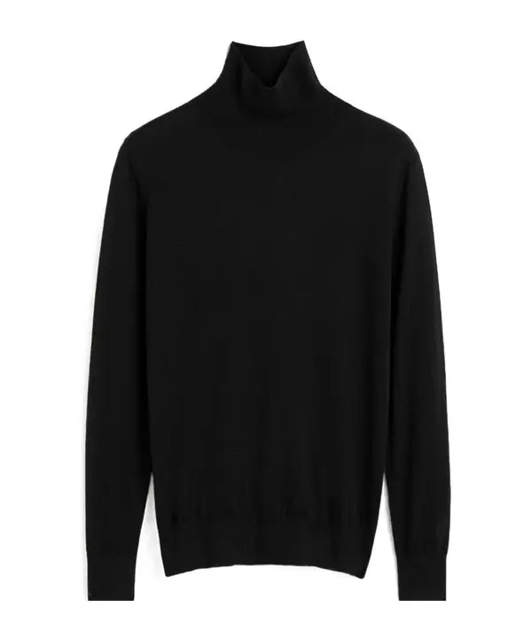 TOTEME Roll-neck Fine-knit Jumper - Black